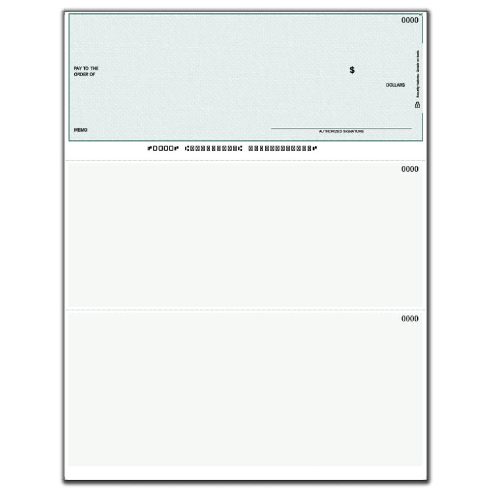 Laser Top Checks Deluxe Laser Checks Unlined